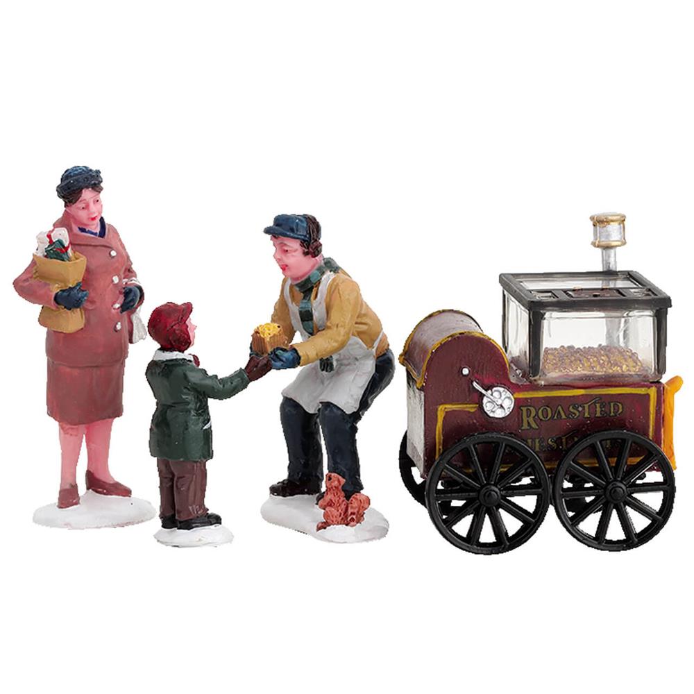 Christmas Village People: Roasted Chestnut Stand, Set/4 – Polhill